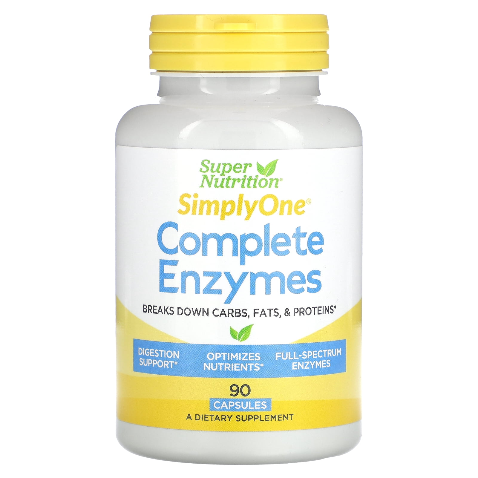 Simply One, Complete Enzymes, 90 Capsules, Super Nutrition - Walmart.com