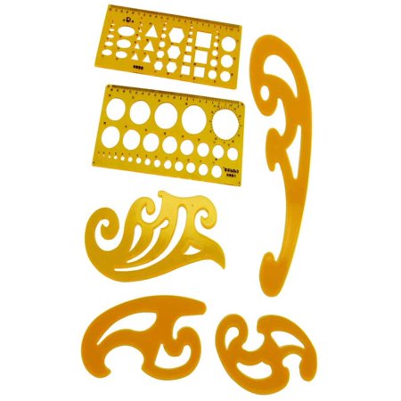 ZMLEVE DIY Sewing Ruler Tailor Set, French Curve Ruler, Plastic Dress ...