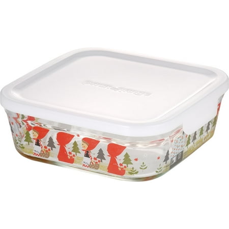 iwaki Heat resistant glass Storage container Shinji Kato precious red ...