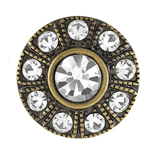 Ginger Snaps GLAM- BRASS/CLEAR SN08-95 (Standard Size) Interchangeable ...