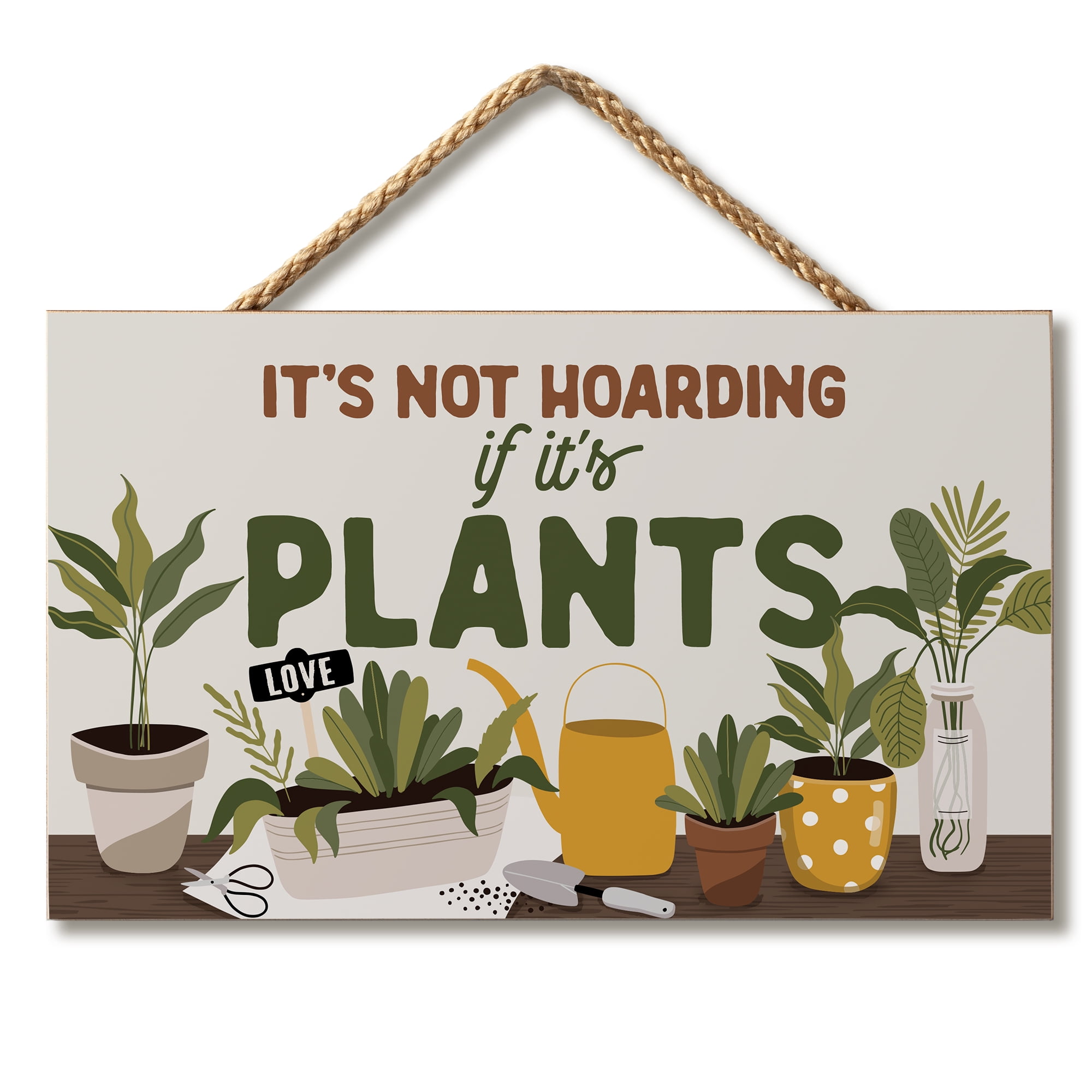 CounterArt "It's Not Hoarding" Humorous Hanging Wood Wall Sign 9.5" by ...