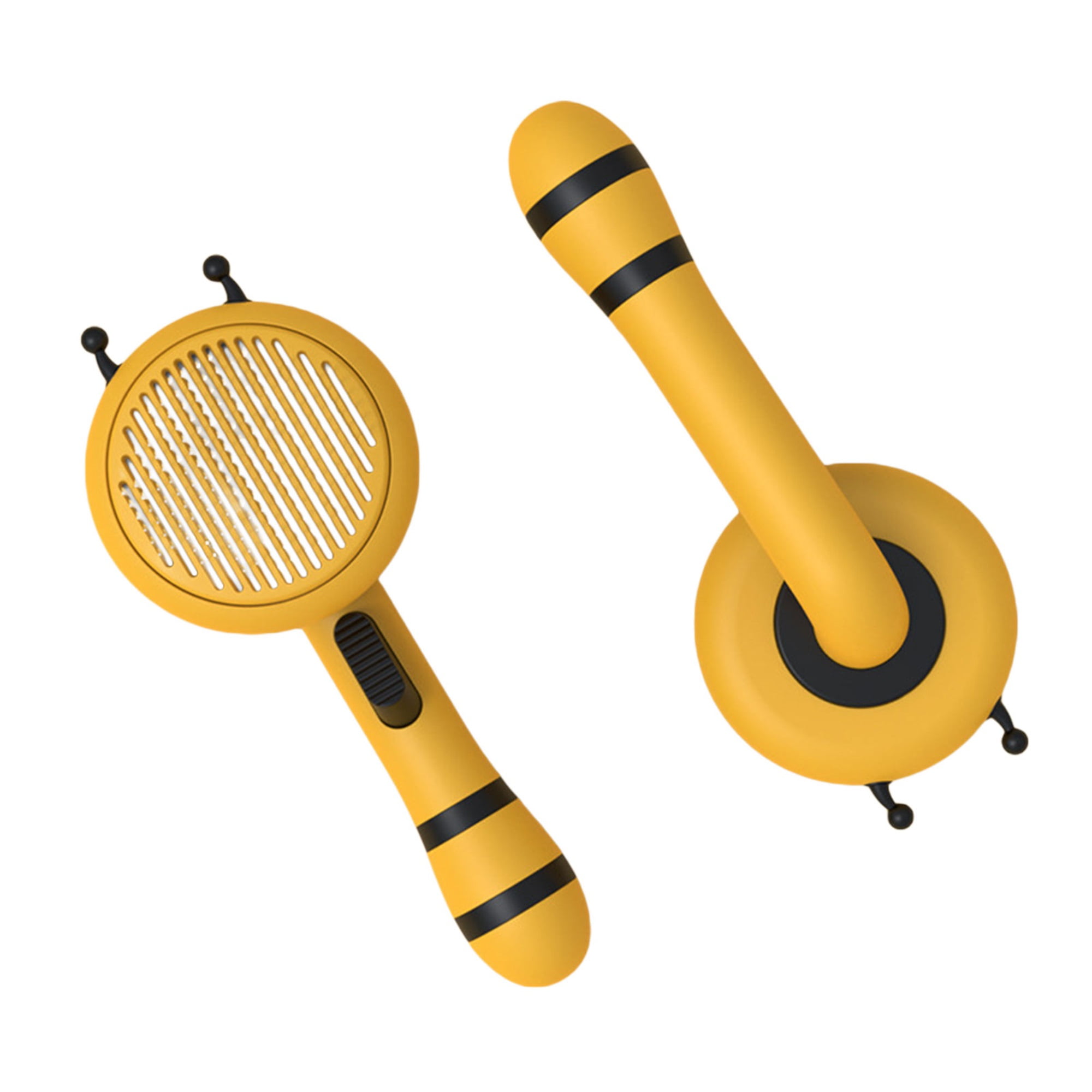 jinsiju-cat-hair-brush-with-bee-shape-140-degree-curved-comb-grooming