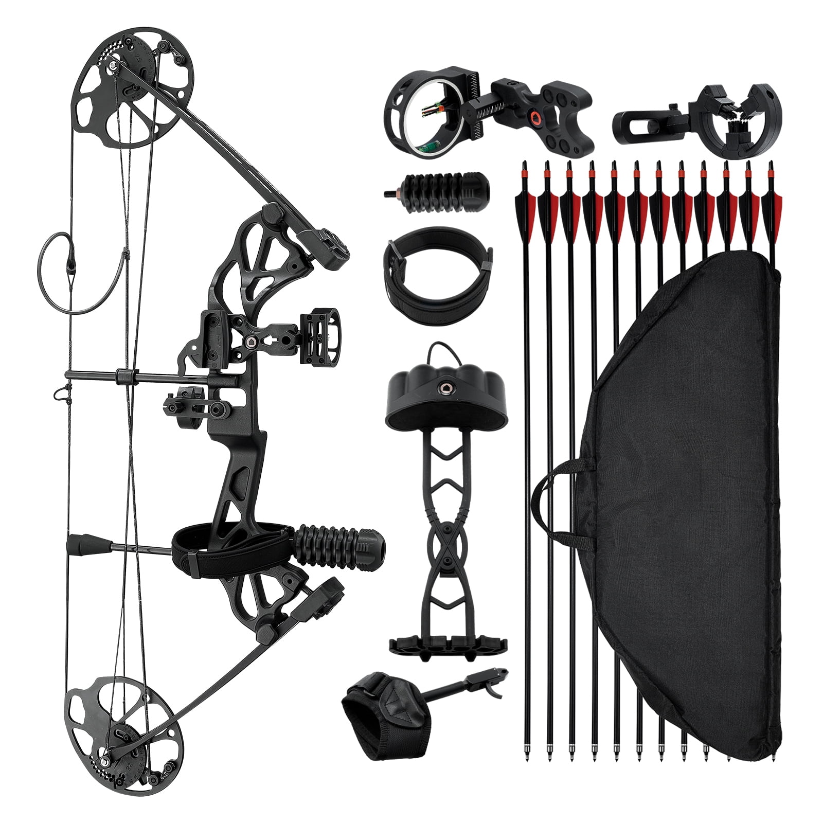 Click here for Kffkff Compound Bow Archery  Adjustable 19-30 In D... prices
