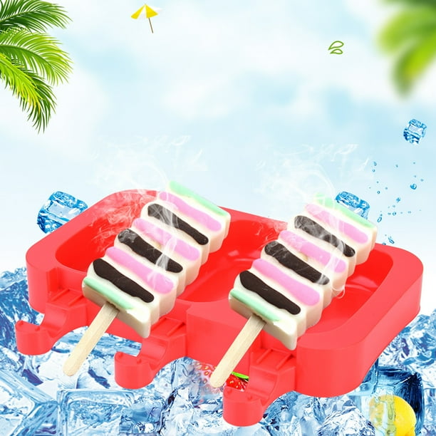 Silicone Ice Pop , Red Ice Pop With 20 Sticks, Silicone For Ice Cream ...