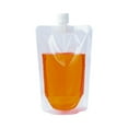 50 Pcs 3.25 OZ Clear Spouted Liquid Stand Up Pouches, Drink Pouches ...