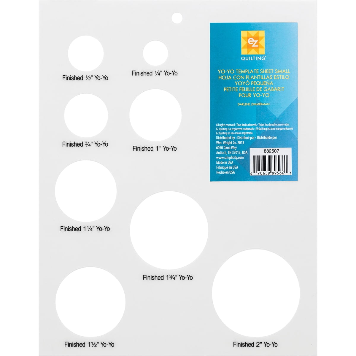 EZ Template Sheet Yo Yo Small - Walmart.com