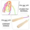 FONDOTIN 1Set Multi-colored Wood Nylon Jump Rope Long Jump Rope for ...