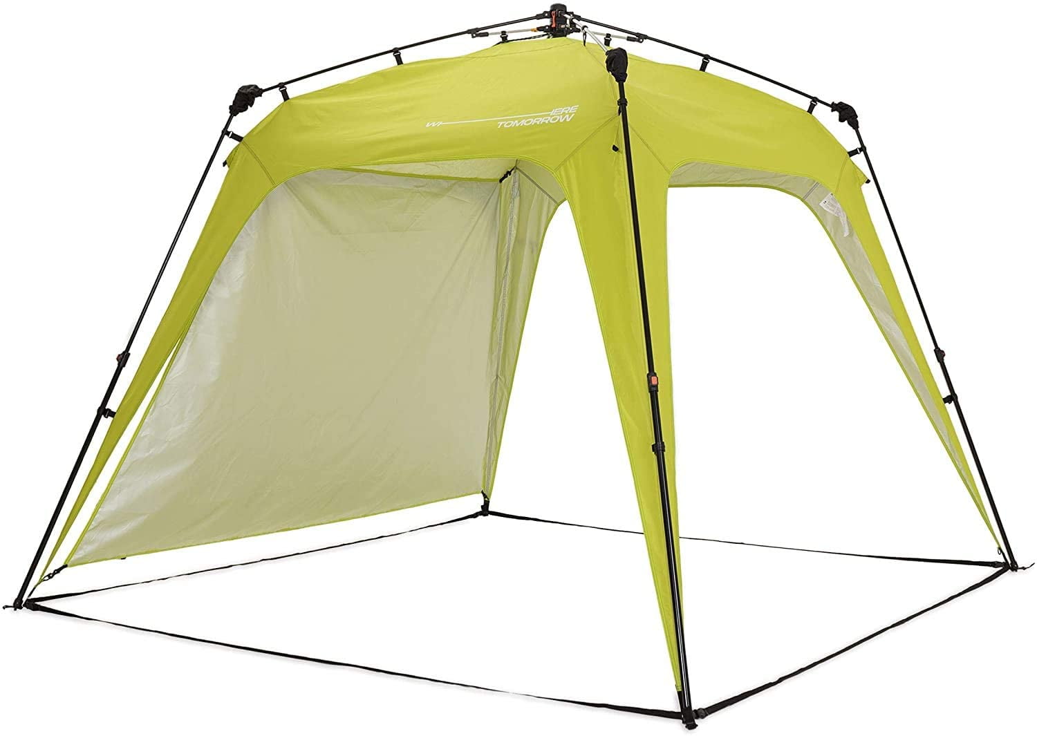 Lumaland Instant Outdoor Canopy Tent with 1 Sidewall, Green, 8x8x6 ft ...
