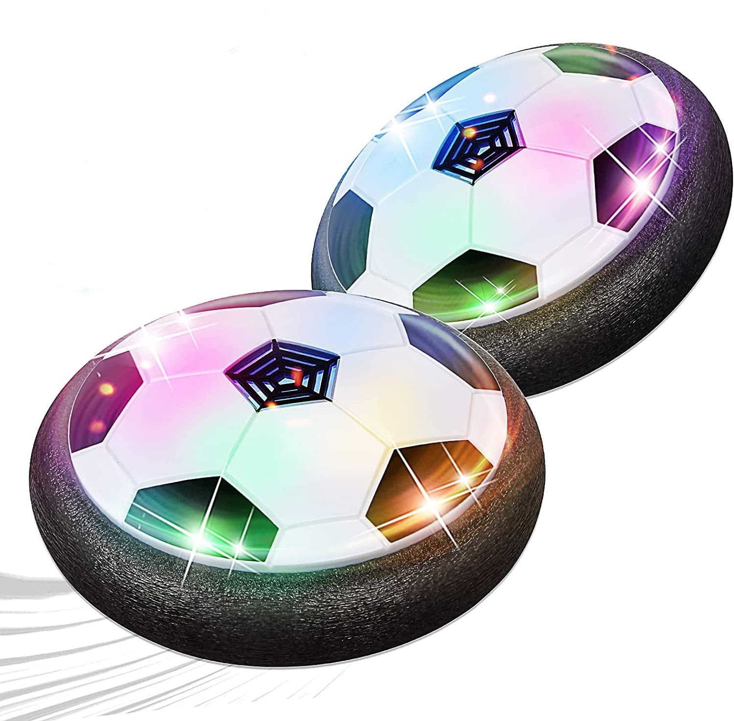 Hover Soccer Ball, TRIANU 2 Pack Hover Soccer with LED Lights and Soft ...