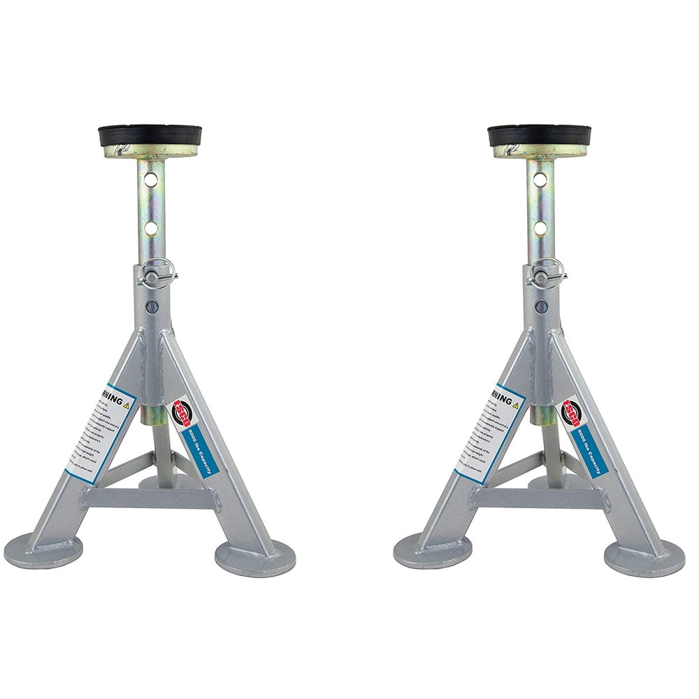 Esco 10498 3 Ton Adjustable Jack Stand with Removable Rubber Top (2 ...