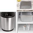 6X Stainless Steel Garbage Flap Lid Trash Bin Cover Flush Built-in ...