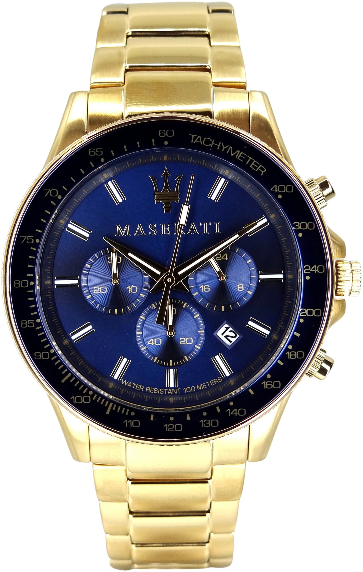 Maserati Mens Sfida R8873640008 Gold Stainless-Steel Quartz Dress Watch ...