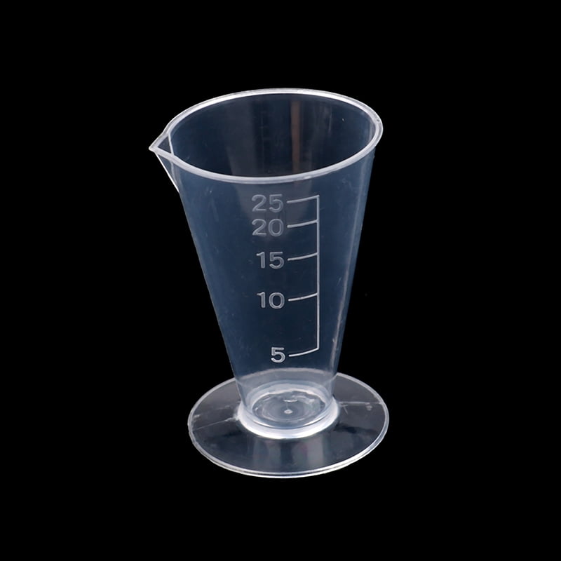 25ml Measuring Cup Clear Plastic Hotel Bar Jug Pour Spout Reusable ...