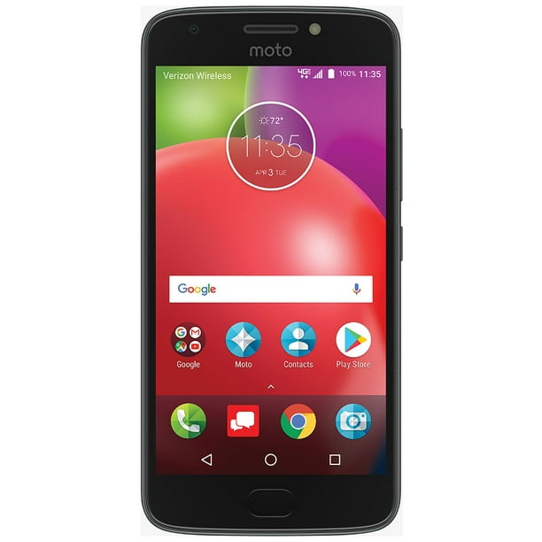 Motorola Moto E4 16GB Unlocked Smartphone - Licorice Black - Walmart ...