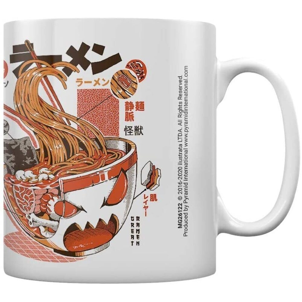 Ilustrata - Taza X-Ray Ramen (Blanco, Rojo Ladrillo) | Walmart en línea