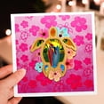 3drose, Pink Surfing Sunset Design with Pink Hibiscus Flowers and Honu ...