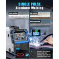 Single PULSE MIG Welder Machine 175Amp, 110V 220V 5-in-1 Multiprocess ...