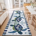 Area Rug 2x6ft Floral Turtle Area Rugs for Kitchen Runner Rug Blue ...
