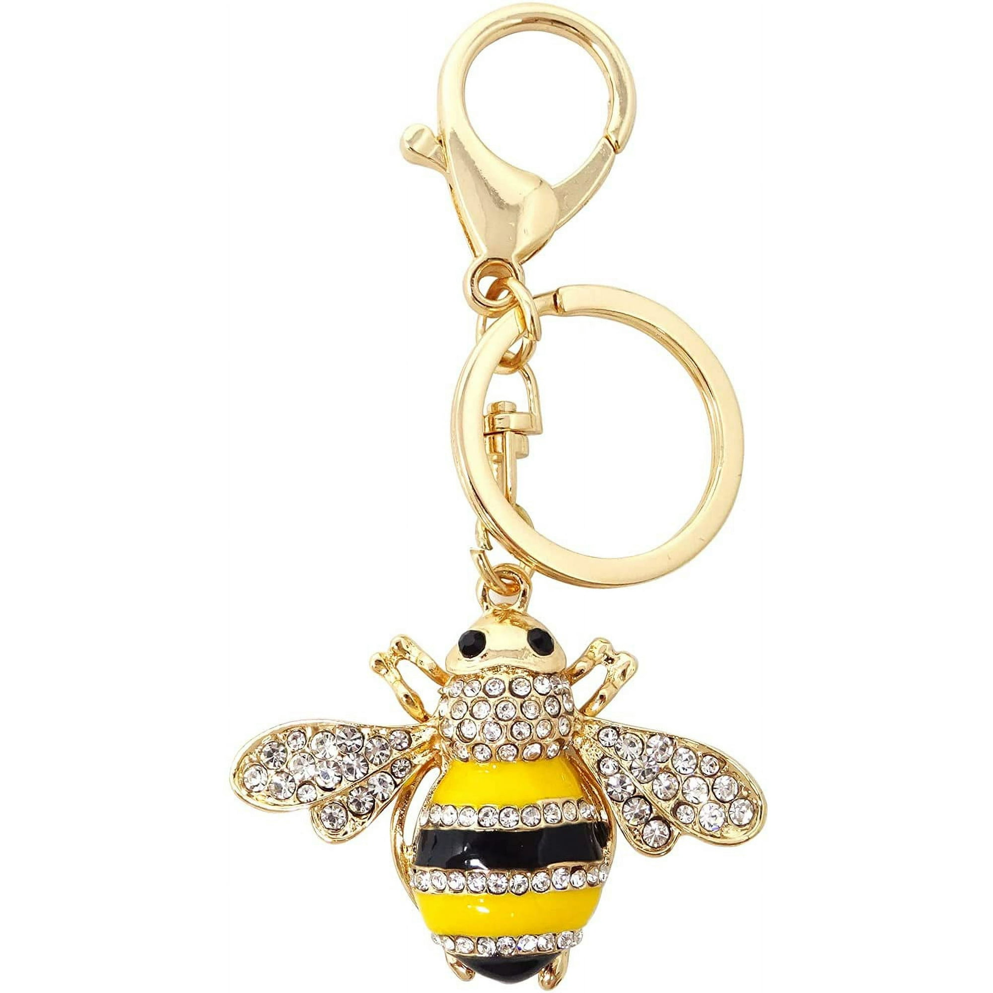 Click here for Jinsinto Rhinestones Little Bees Keychain Bumblebe... prices