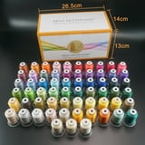 New brothread 63-Color Polyester Embroidery Machine Thread Kit, 500M ...