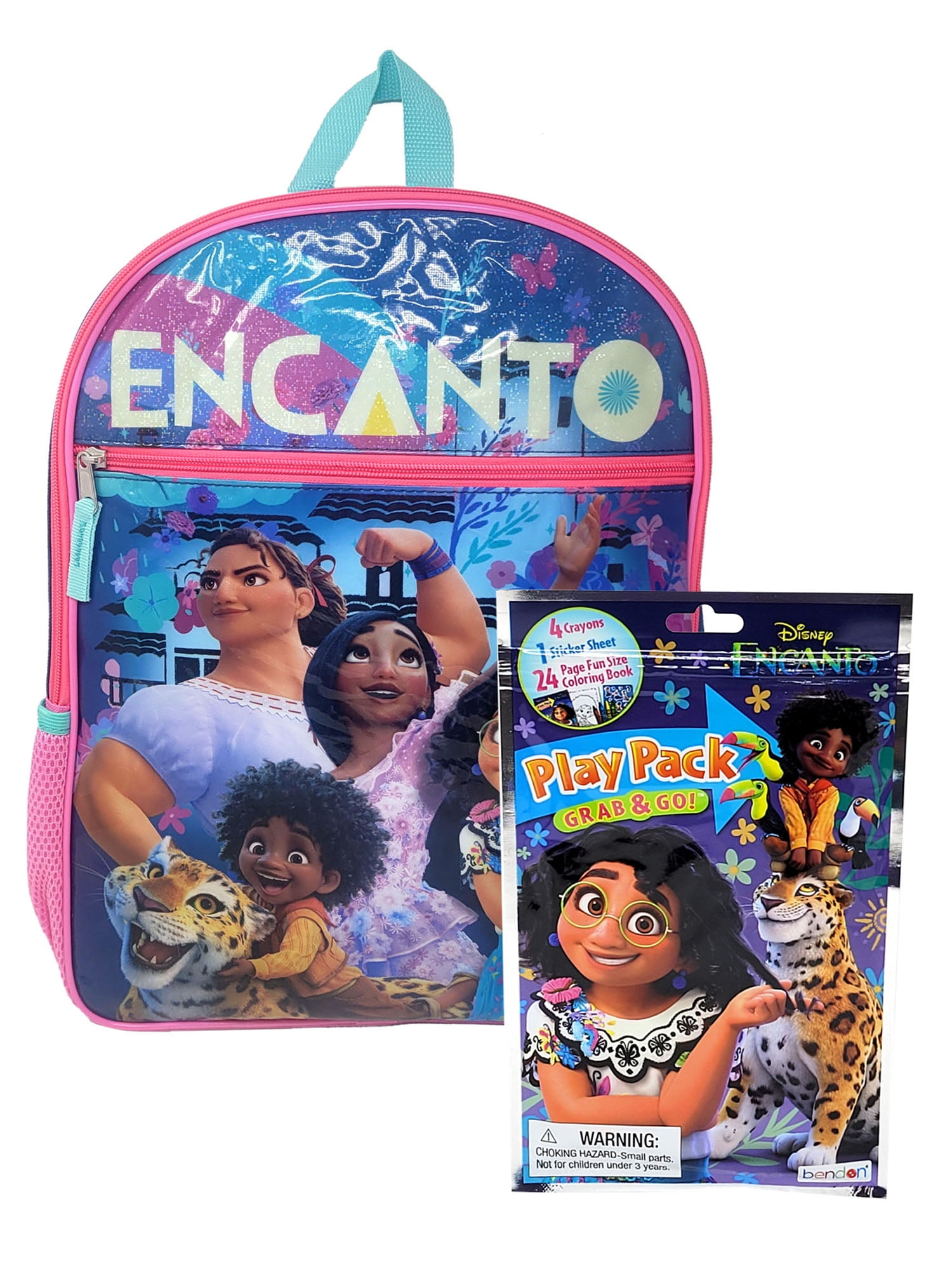 Encanto 16" Backpack Isabel Mirabel Luisa w/ Disney Grab-N-Go Play Pack ...