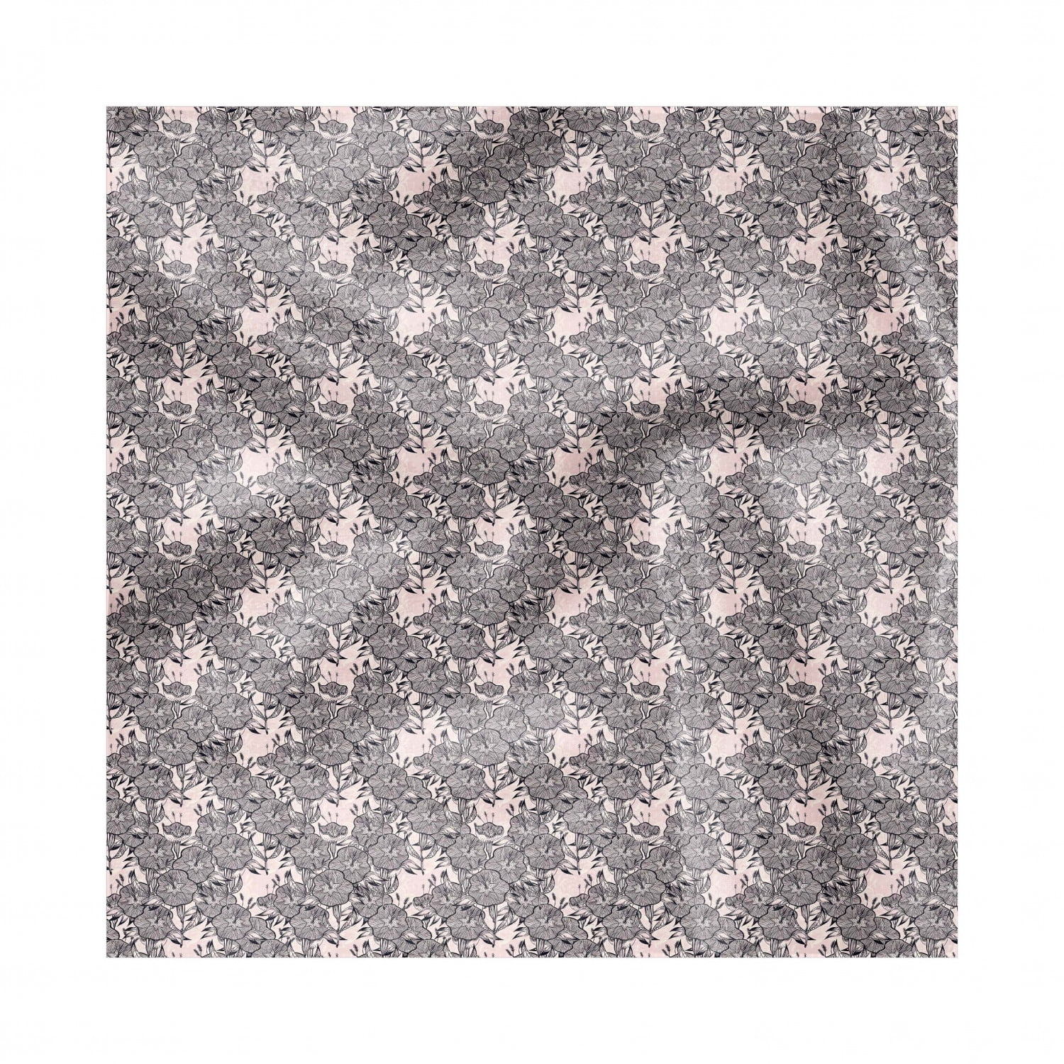 Pink Floral Decorative Satin Napkins Set of 4, Creative Bindweed ...