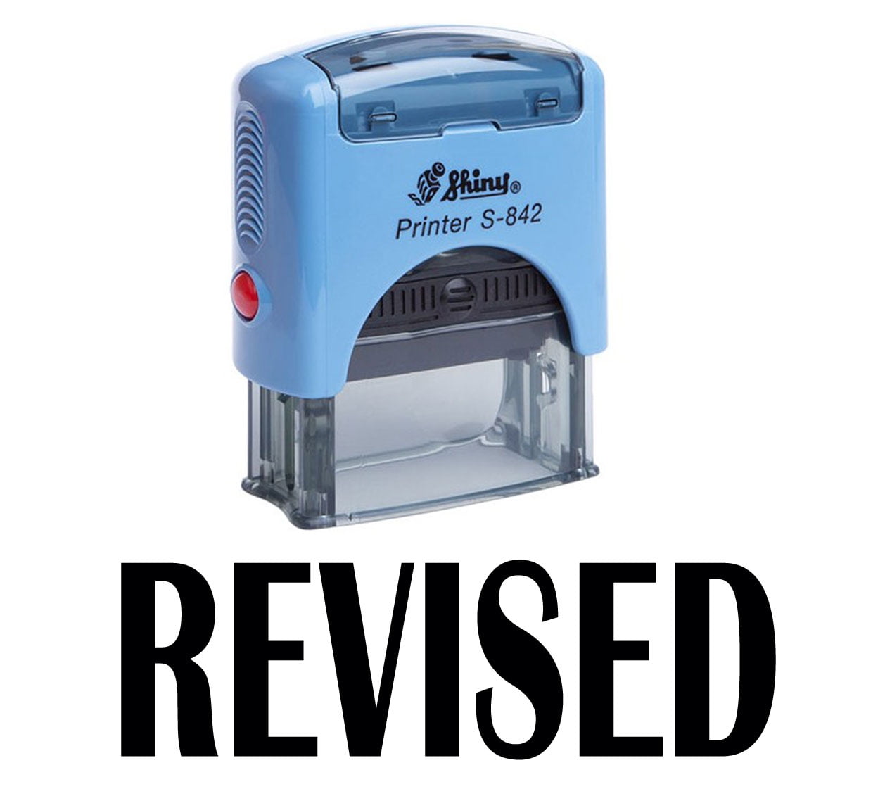 REVISED Self Inking Rubber Stamp Office Stationary Custom Shiny Stamp ...