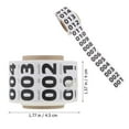 Stickers Adhesive Label Consecutive Number Marking For Goods Sequential Numbers Tags Heat