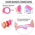 36 count Glitter Hair Ties for Girls Elastic Rubber Bands Hair ...
