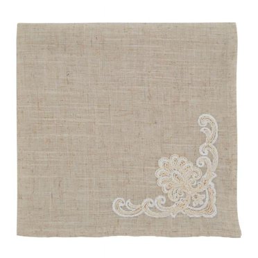 Saro Lifestyle Two-Tone Hemstitched Napkin (Set of 4) - Walmart.com