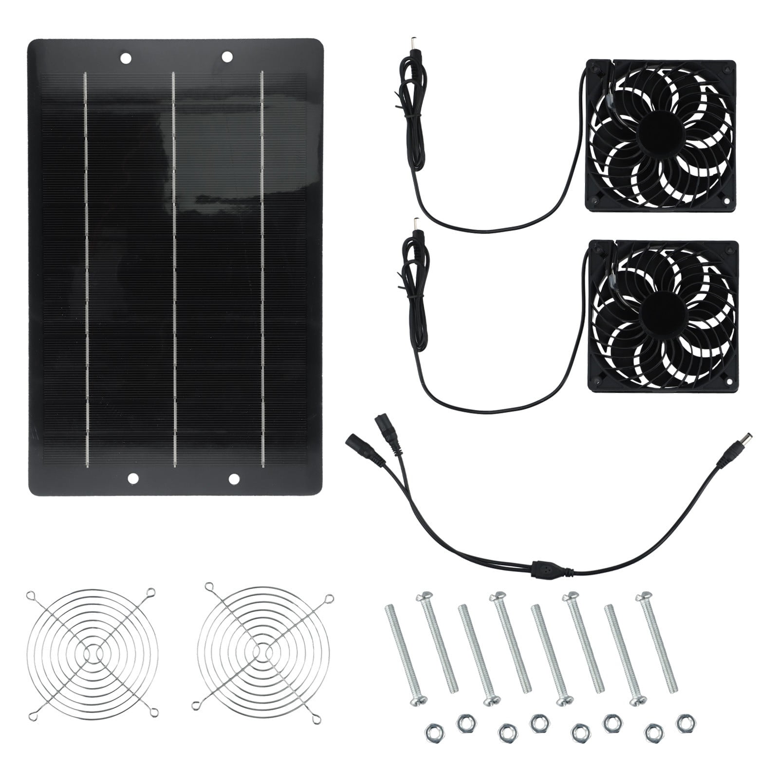 Powerful Solar Panel Fan Kit for Home and RV 40W Solar Powered Exhaust ...