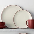Noritake Colorwave Raspberry 16-Piece Coupe Dinnerware Set, Service for ...