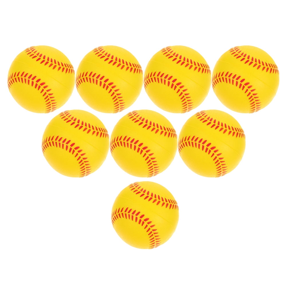 Click here for Brightfufu 8pcs Baseball Balls Yellow Pu Sponge Fo... prices