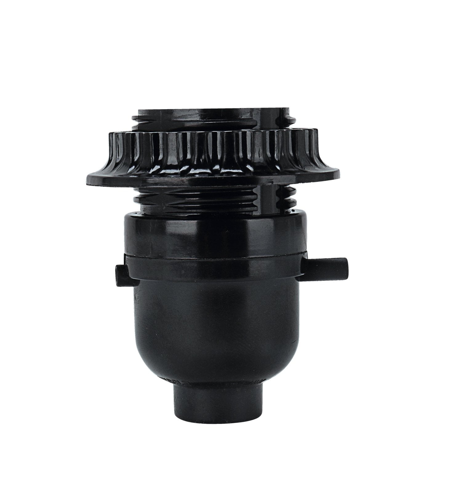 Aspen Creative 21314-11, Push Through Phenolic Lamp Socket in Black ...