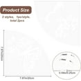 1Set Acrylic Tie-Dye Template Painting Supplies Fanshaped Butterfly ...