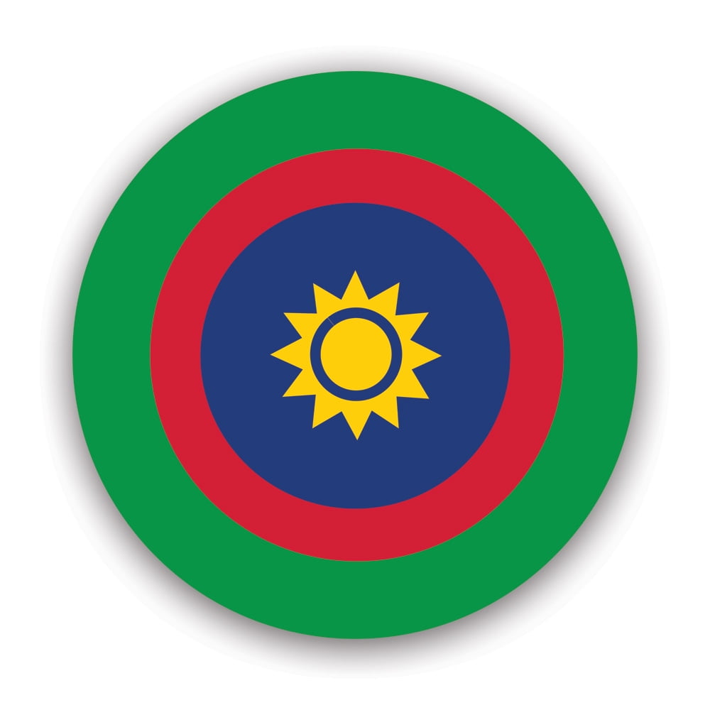 Namibian Roundel Sticker Decal - Self Adhesive Vinyl - Weatherproof ...