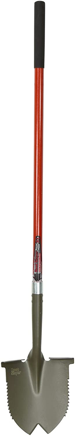 Radius Garden 23211 Root Slayer Round Head Shovel XL, Red - Walmart.com