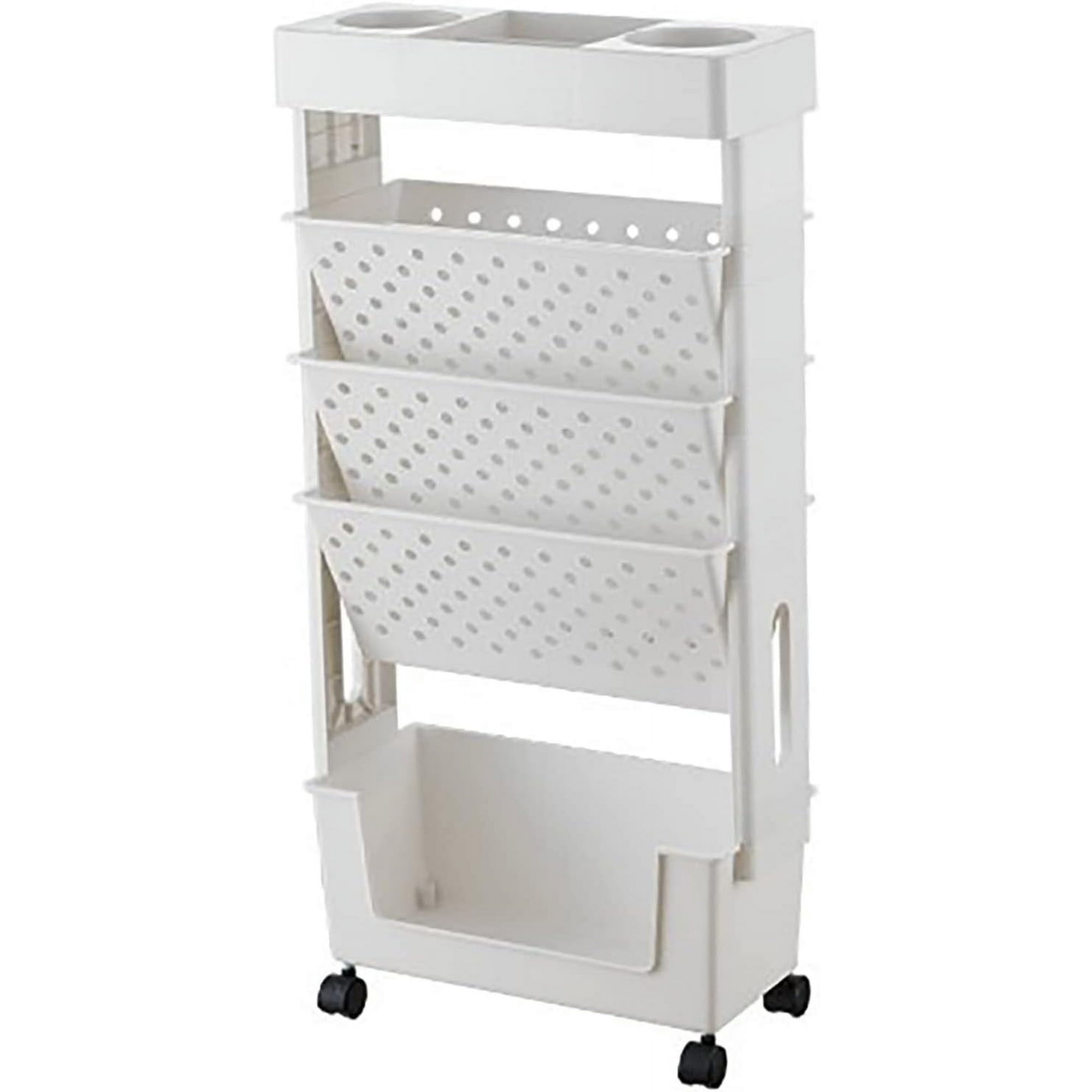 Click here for Hshdldf Multi Tier Rolling Vertical Bookshelf Stor... prices