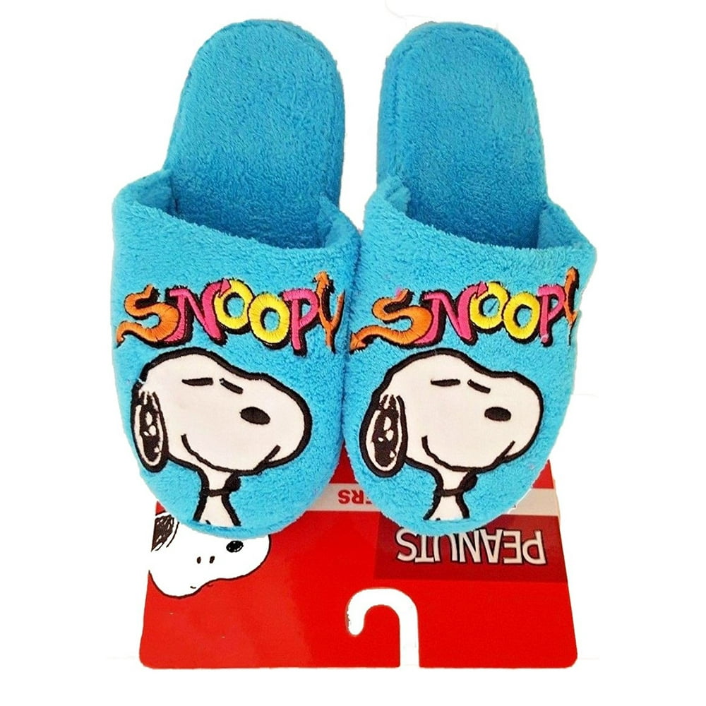 Fourever Funky - Fourever Funky Peanuts Snoopy Blue Slippers Women's ...