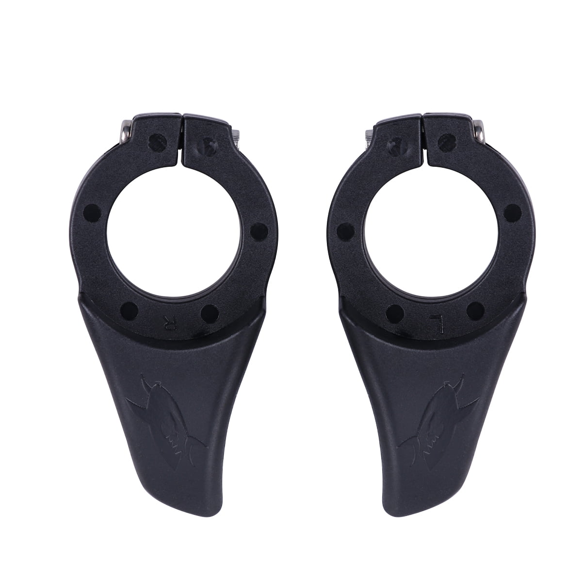 1 Pair Horn Bike Handle Bar Creative Fixed Gear Thumb Rest Handlebar ...