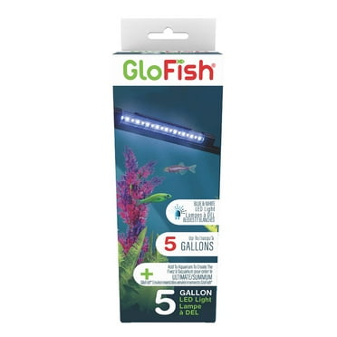GloFish Blue LED Bubbler, Aquarium Lights With Air Stone For Fish Tanks ...