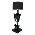 Gothic Ossuary Black Skeleton Rib Cage Torso Human Anatomy Table Lamp ...