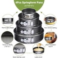 139PCS Springform Cake Pan Set - 4 Non-stick Cheesecake Pans with ...