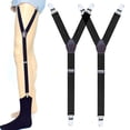 1 Pair Adjustable Elastic Shirt Holders For Men Non Slip Clamp Dress ...