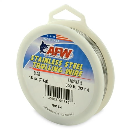 American Fishing Wire Stainless Steel Trolling Wire (Single Strand ...