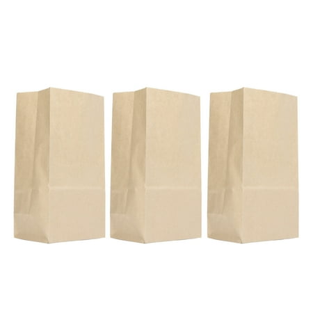 Food Paper Bag, Tear Resistant 100 Pcs Kraft Paper Bag For Burgers ...