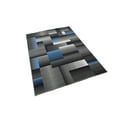 Handcraft Rugs Blue/Silver/Gray Abstract Geometric Modern Squares ...