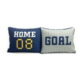 Lush Decor Soccer Game Reversible Oversized Kids Quilt Navy/Gray 5Pc ...