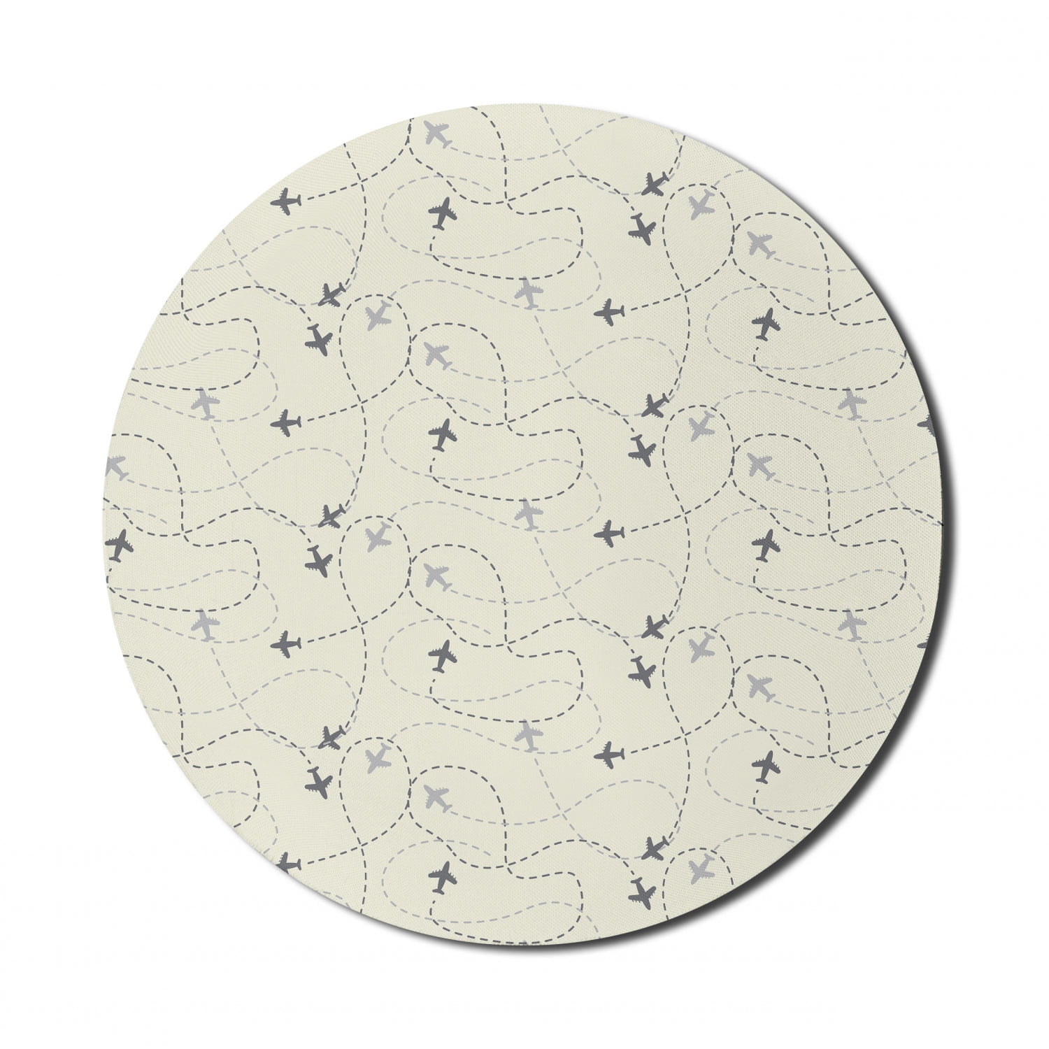 Grey Mouse Pad for Computers, Airline Route Map Flight Jet Destination ...
