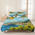 Twin Quilt Bedding Set Summer Lemon Island House Breathable Summer ...
